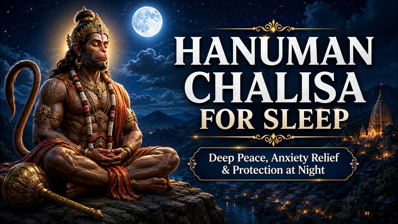 Hanuman Chalisa for Sleep | Deep Peace, Anxiety Relief & Protection at ...