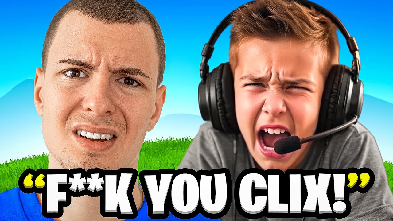 Clix Vs *TOXIC* 13 year old hater! - YouTube
