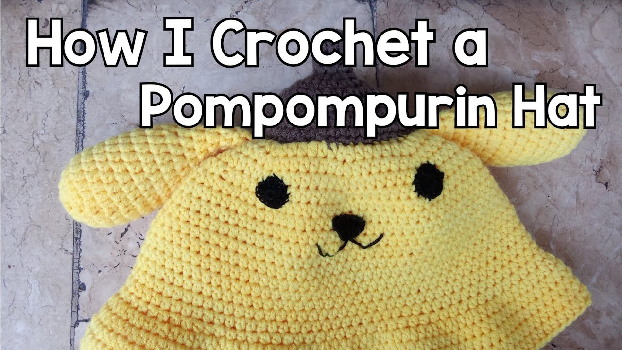 How I Crochet a Pompompurin Hat - YouTube