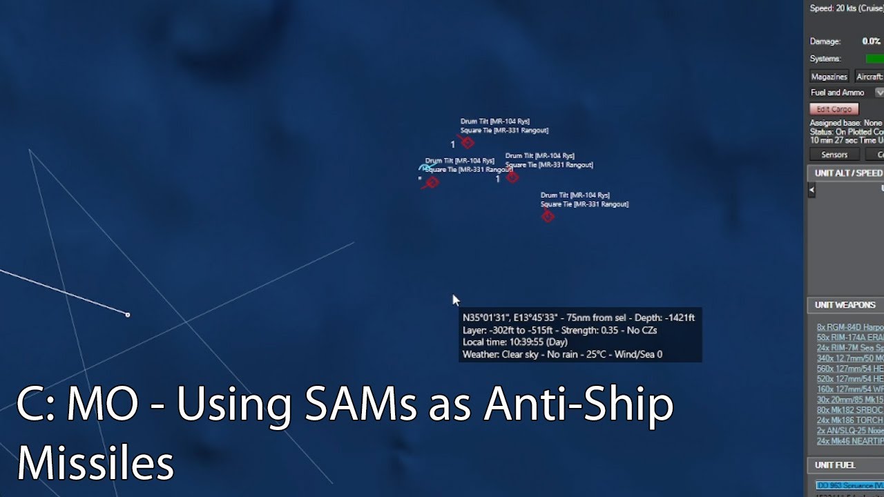 C: MO - Using SAMs and Anti-Ship Missiles - YouTube