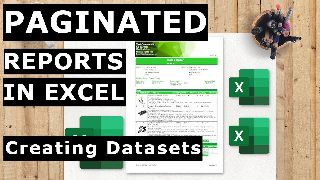 Creating Datasets course FREE Professional Paginated Excel Reports Creating Datasets course FREE Professional Paginated Excel Reports
