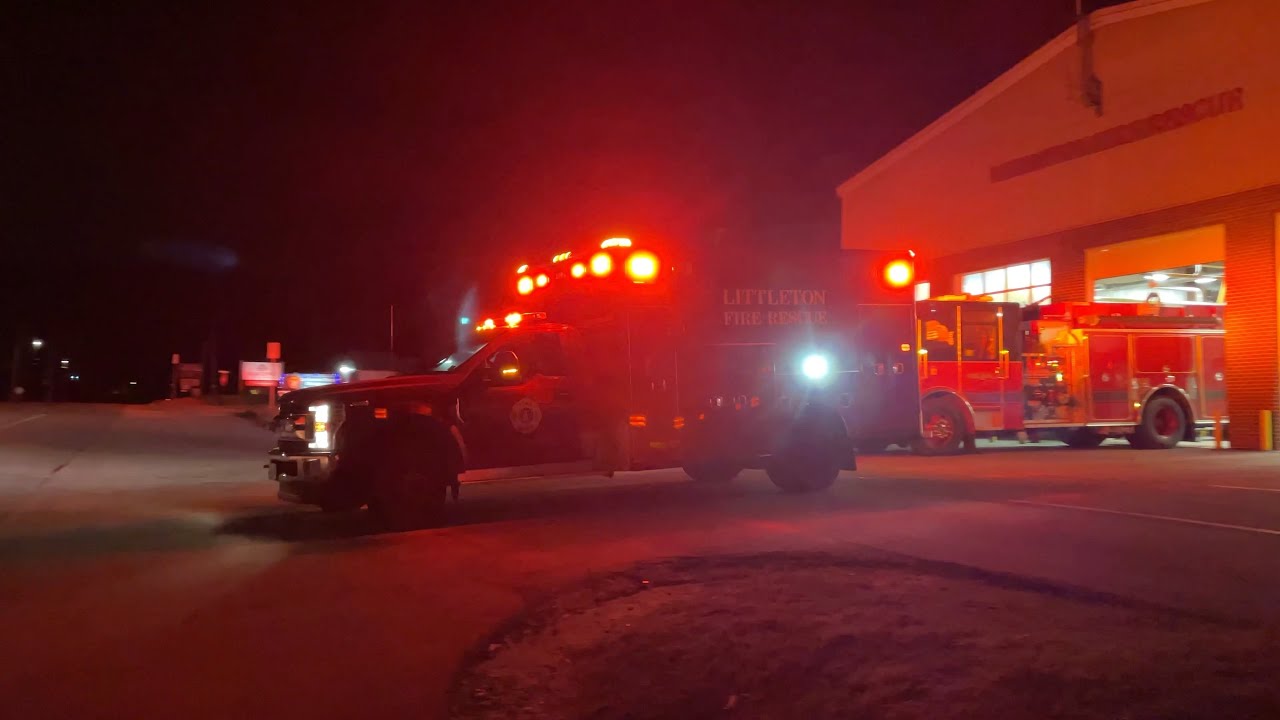 Littleton Fire Department Responding | Ambulance 1, Engine 1 + x2 LPD ...