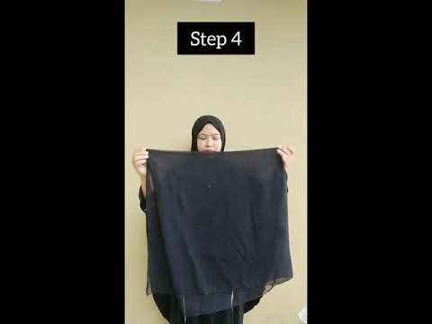 How to make cadar with scarf  (Non verbal communication)