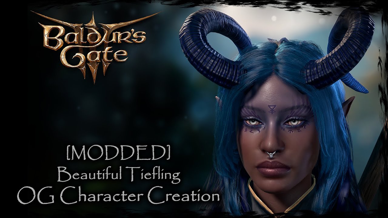 BALDUR'S GATE 3 || Beautiful Tiefling [Original Character #146 ...
