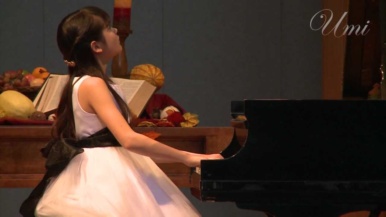 Umi Garrett, 12yr. - Beethoven Sonata "Tempest" Mvmt.2 - YouTube