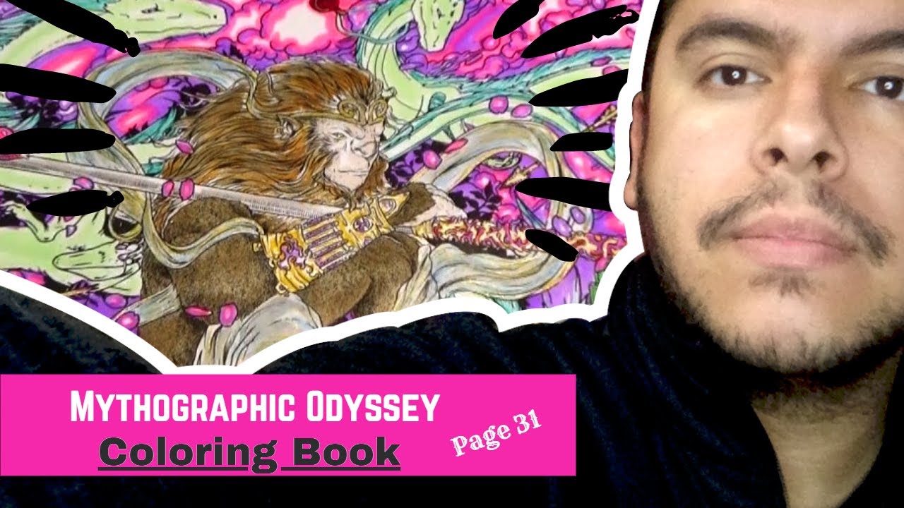 Mythographic Odyssey Adult Coloring Book Art Time-Lapse (Page 31) # ...