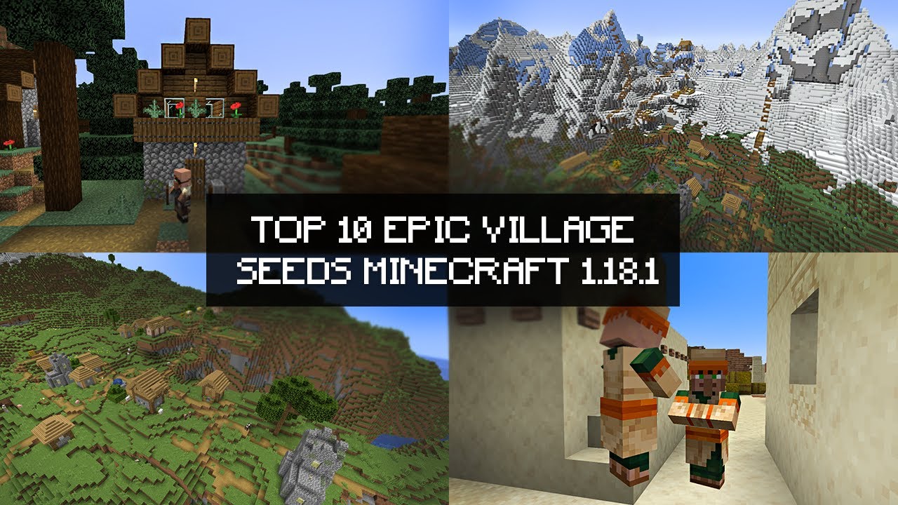 TOP 10 EPIC VILLAGE SEEDS MINECRAFT 1.18.1 - YouTube