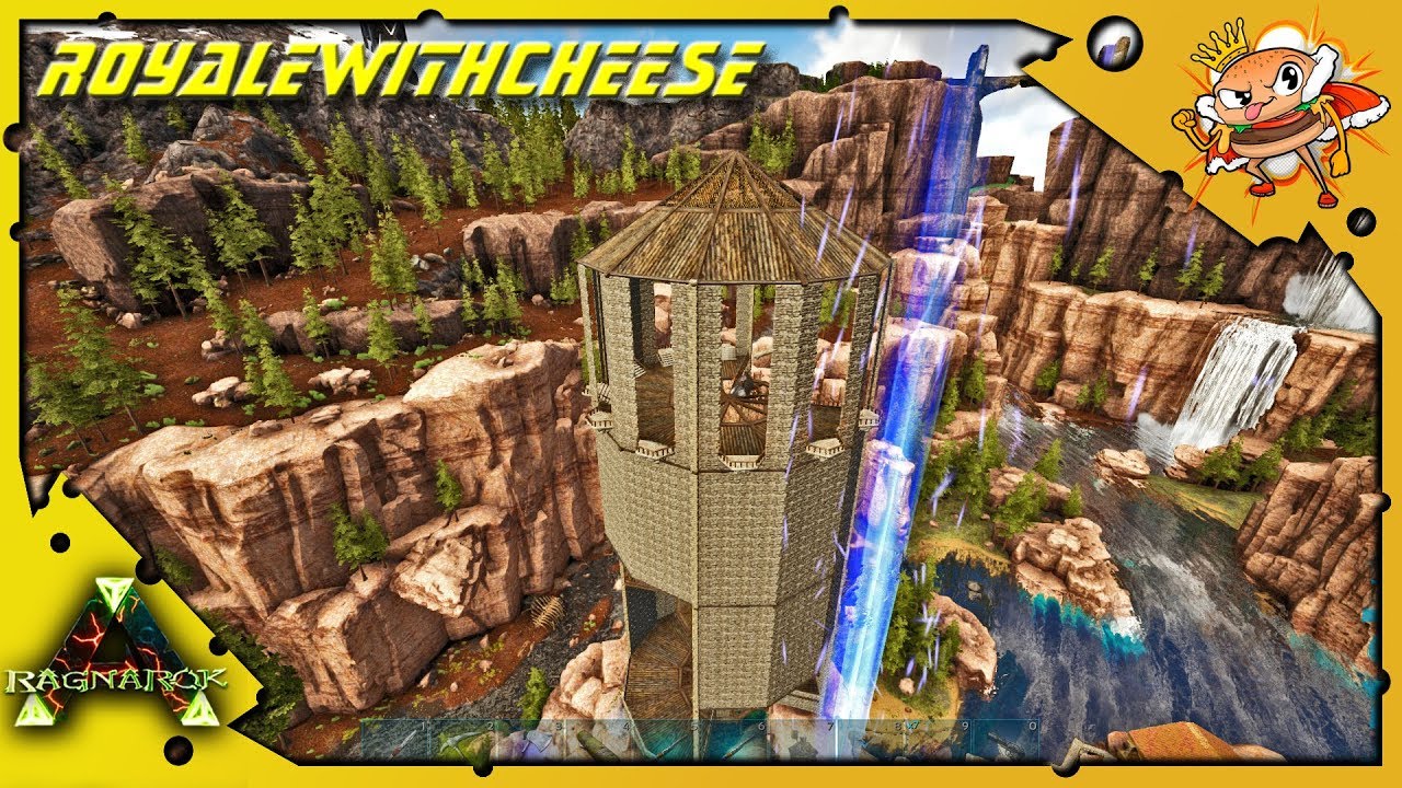 Epic Canyon Tower Build - ARK: RAGNAROK [DLC GAMEPLAY E40] - YouTube