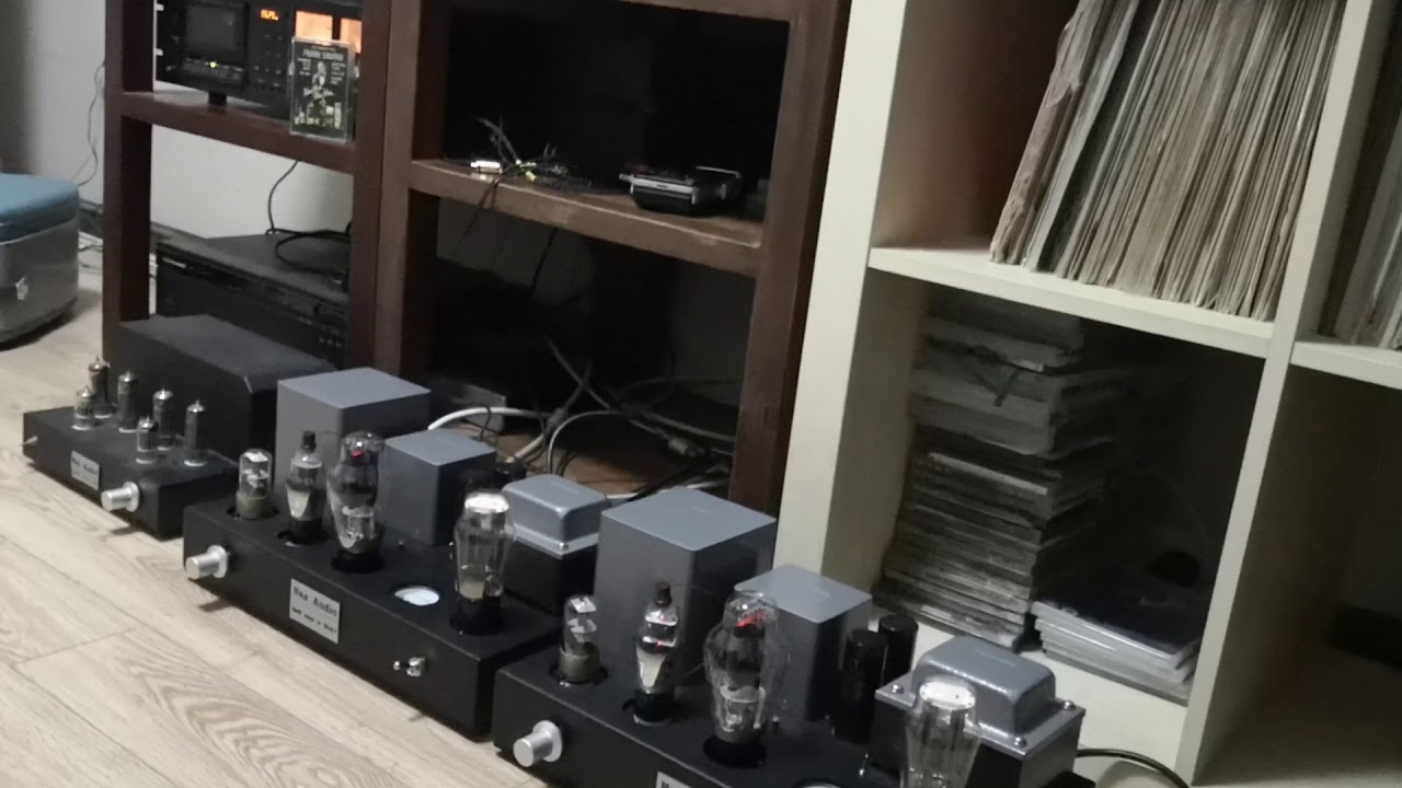 My diy 300B SE tube amp - YouTube
