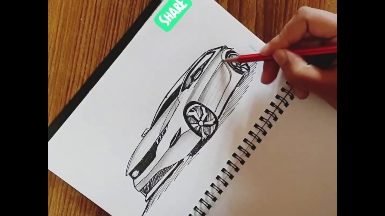 how to draw Tata Altroz | tata car sketching | How to draw car | tata ...
