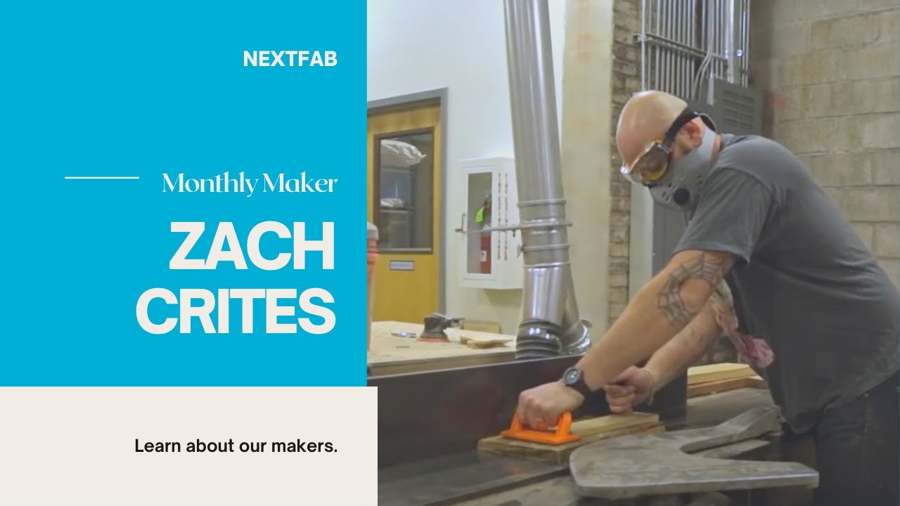 Meet a NextFab Maker: Zach Crites, Woodworker - YouTube