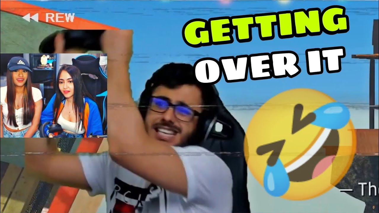 KAASH REACTION ON CARRYMINATI PLAYING GETTING OVER IT🤣| kaash plays ...