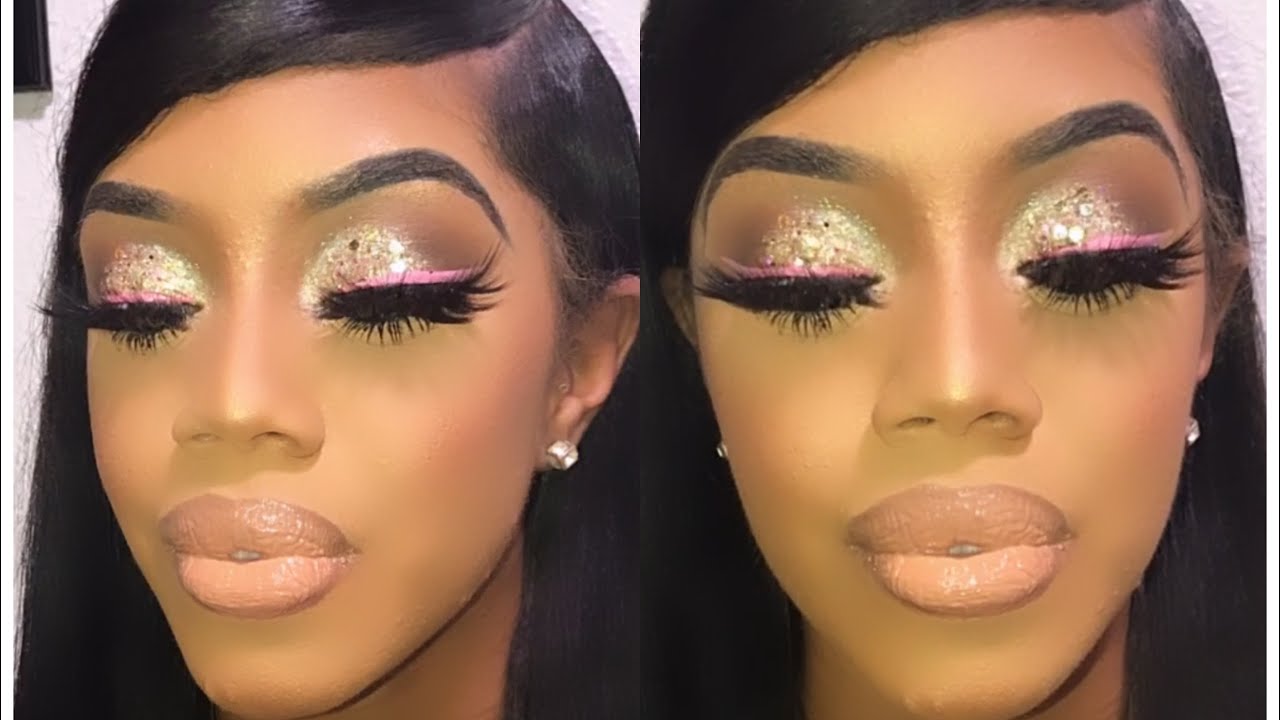 Dramatic glitter Glam X Affordable look ! - YouTube
