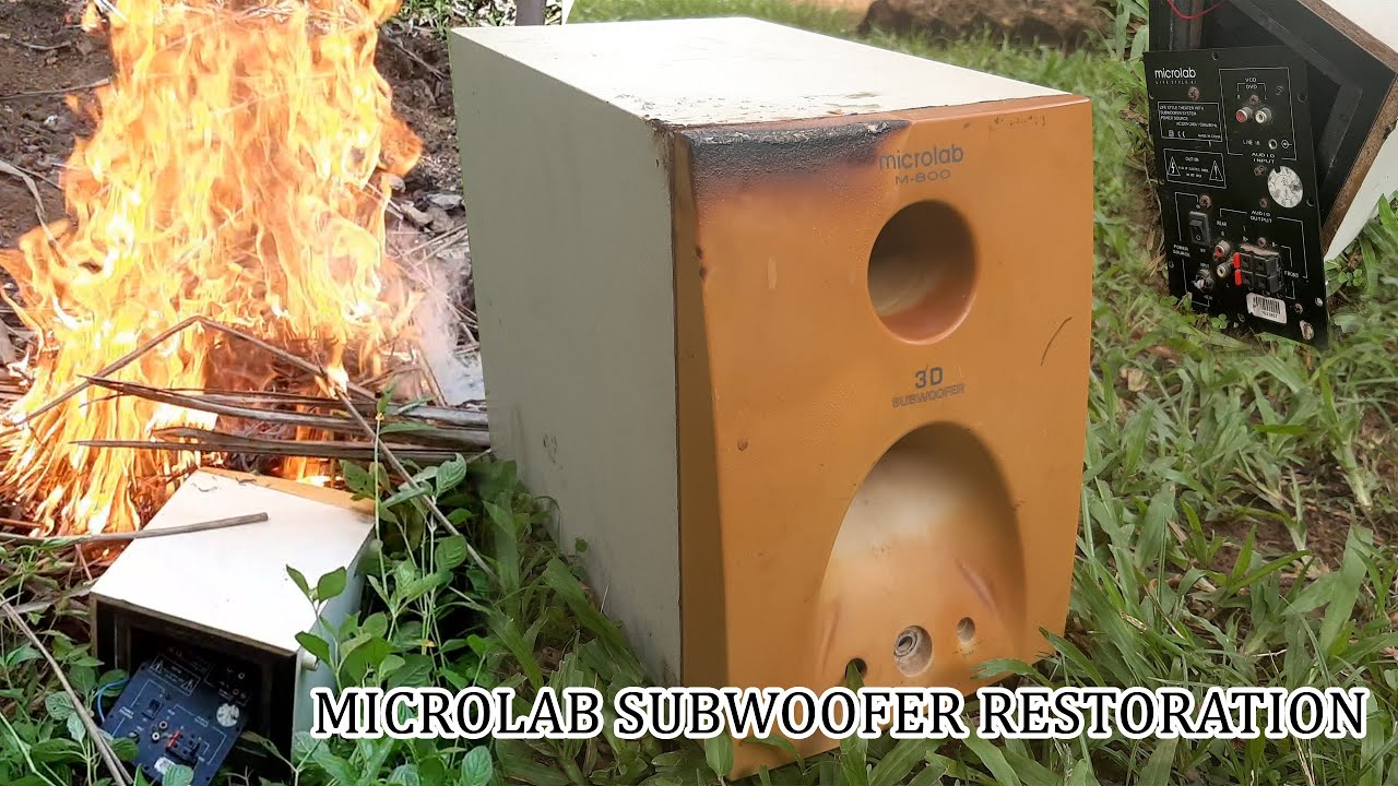 Microlab M800 subwoofer restoration | Restoration Things - YouTube