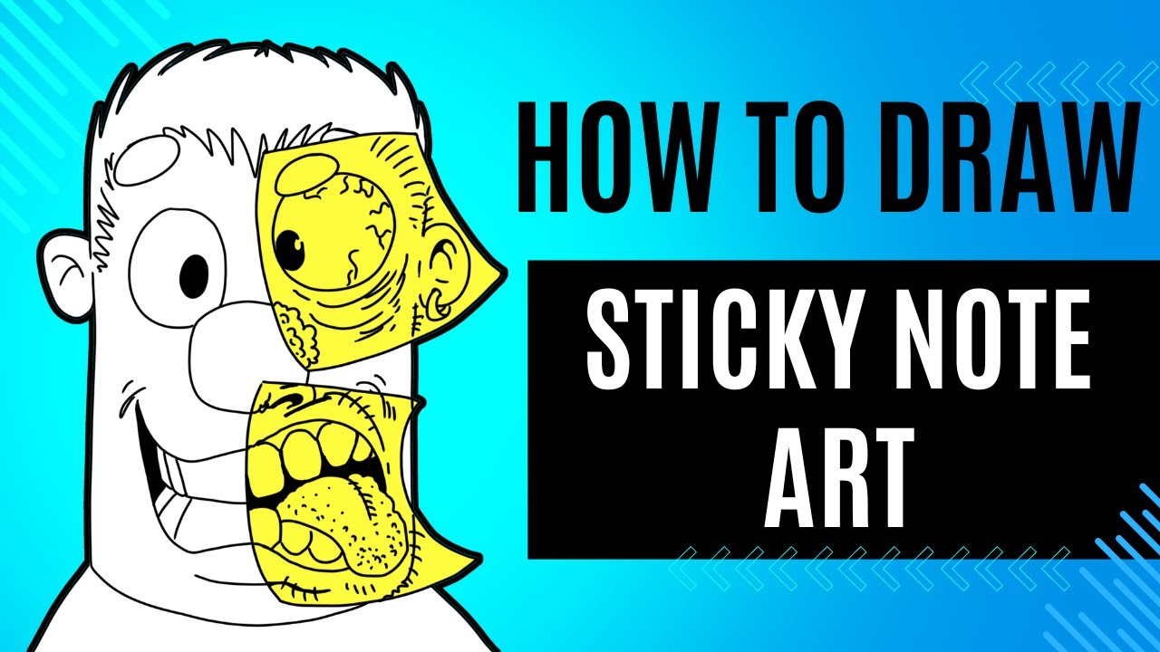 Sticky Note Drawing Hack – Transform Boring into Awesome! - YouTube
