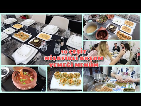 10 ÇEŞİTLİ 8 KİŞİLİK AKŞAM YEMEĞİ HAZIRLIĞI | MİSAFİR AĞIRLAYALIM | SOFRA ZENGİNLEŞTİREN MEZELER