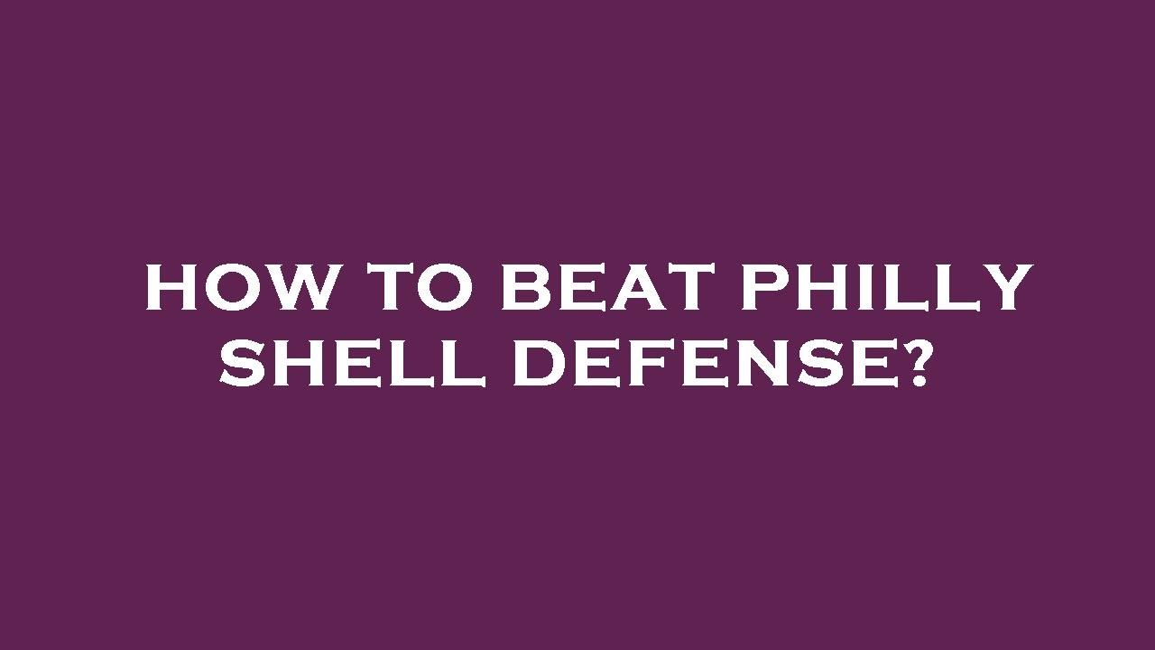 How to beat philly shell defense? - YouTube