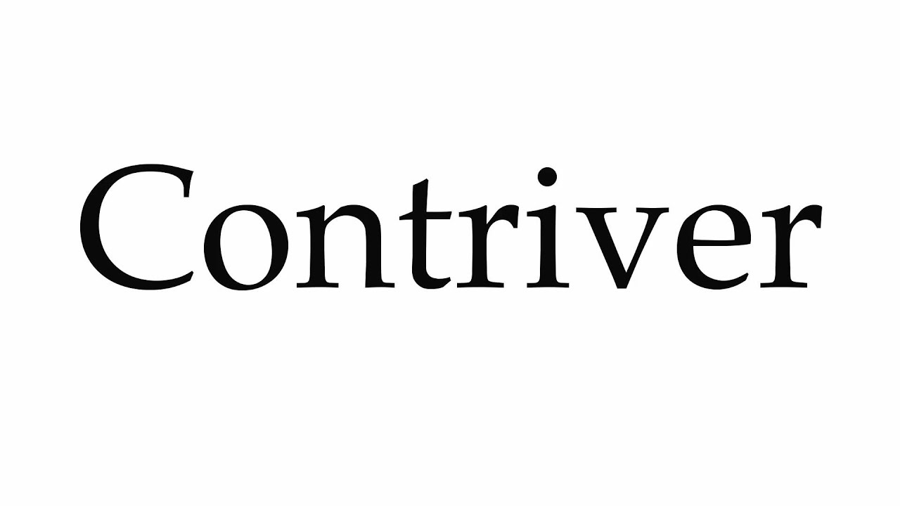 How to Pronounce Contriver - YouTube