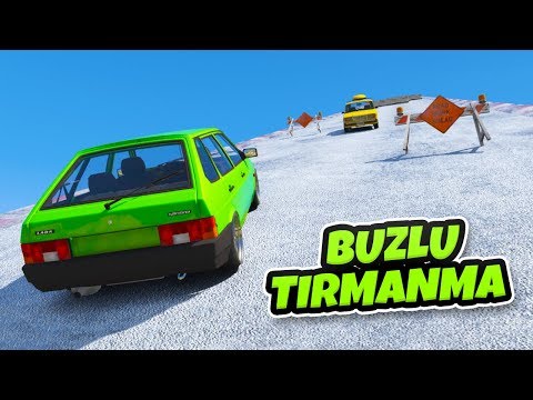 Lada Ailesi Arabalar Buzlu Tırmanma Parkurunda - GTA 5