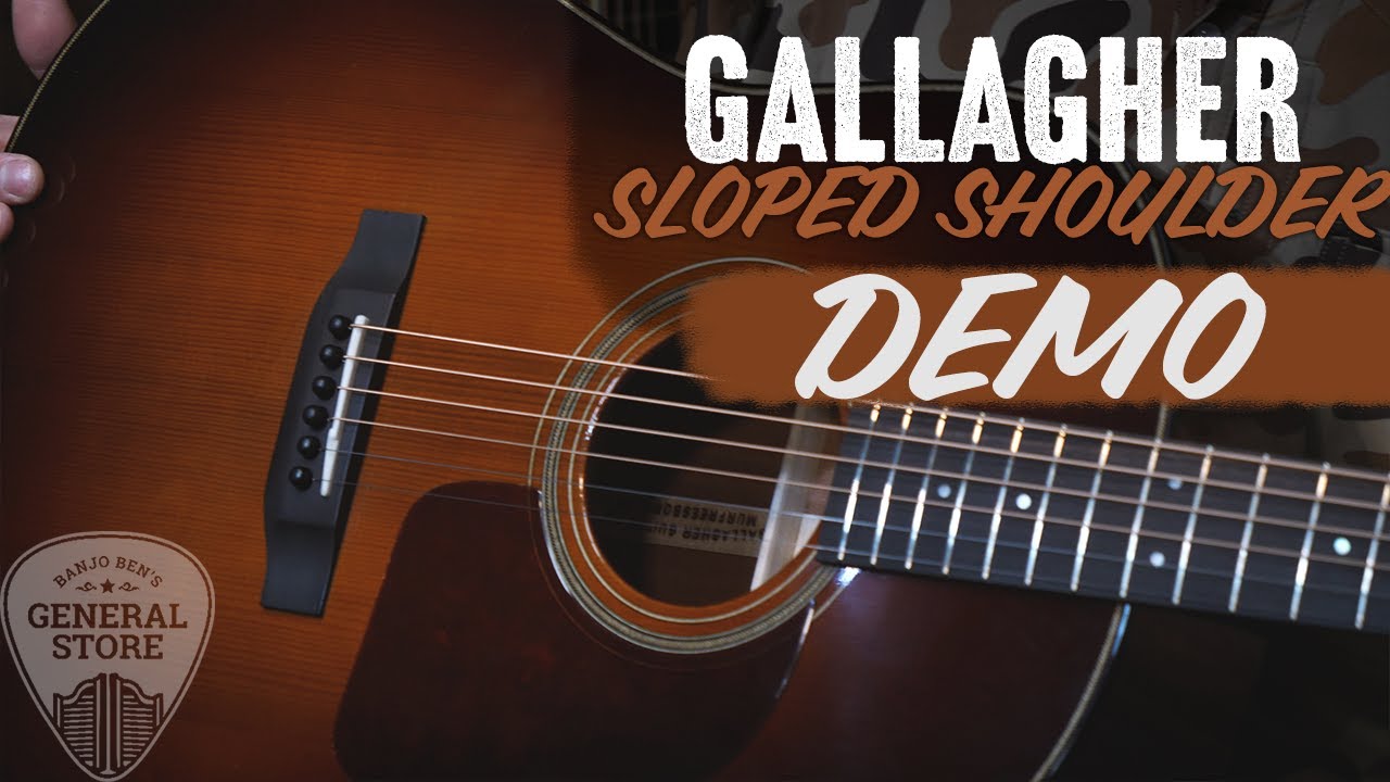 Demo: Gallagher Custom Bluegrass Bell Slope Shoulder 12 Fret Guitar ...