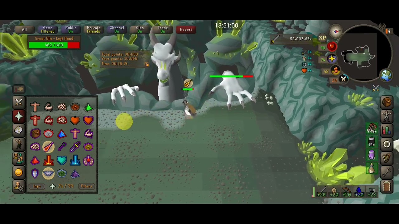 OSRS MOBILE solo olm. - YouTube