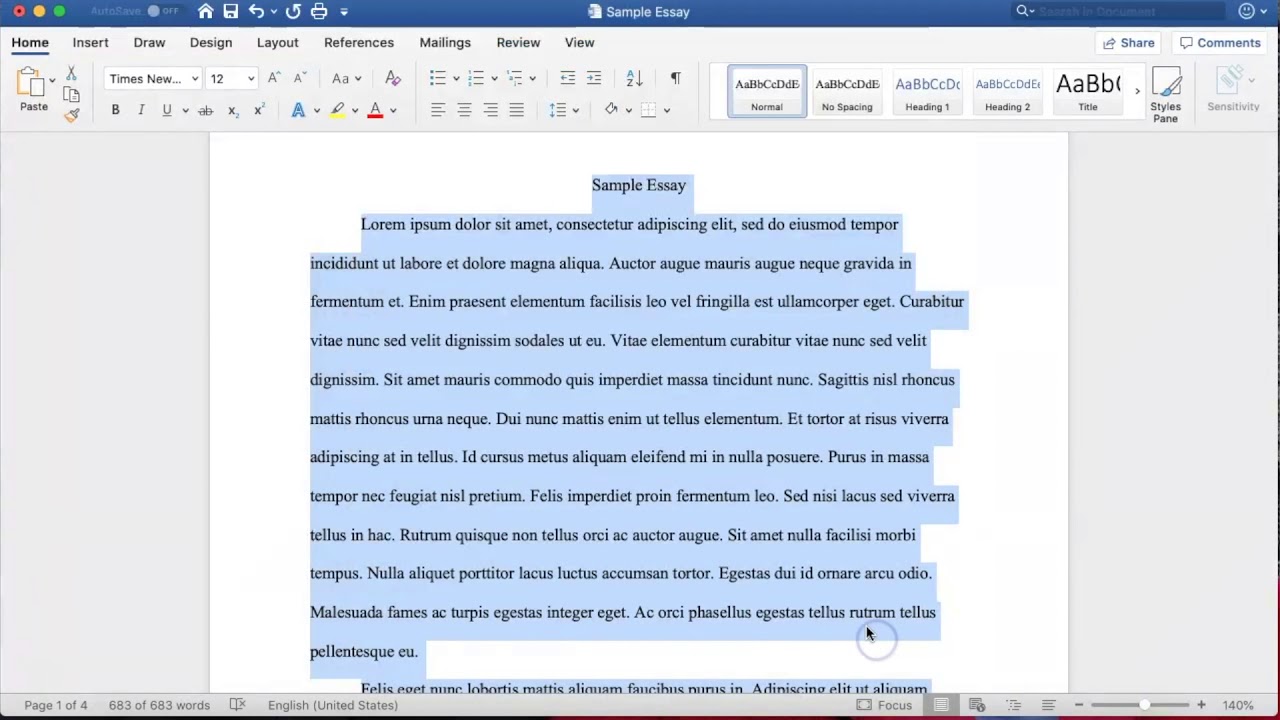 Essay Formatting Tips - YouTube