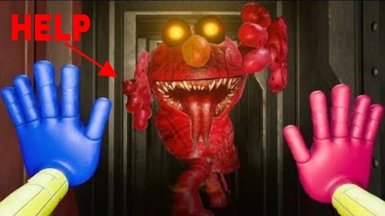ELMO IN POPPY PLAYTIME HACKING THE VENT SYSTEM - YouTube