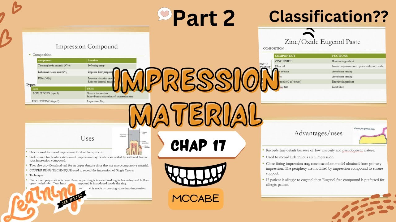 Non Elastic Impression material 2 - Impression Compound/Zinc Oxide ...