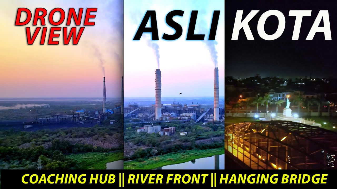 Kota City Tour | 4k | Education & Coaching hub | Riverfront & Park 🌿 ...