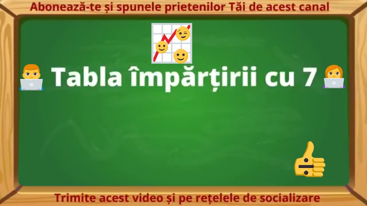 Tabla împărțirii cu 7 | împărțirea la 7 [video] - YouTube