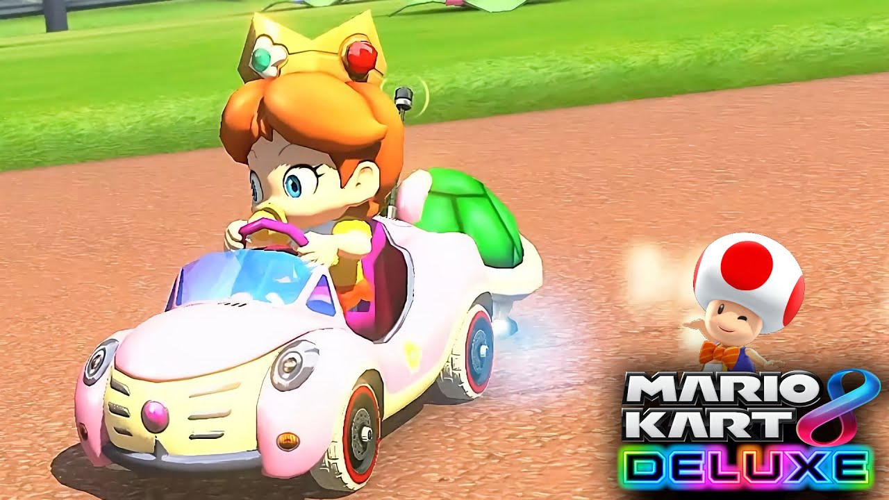 Mario Kart 8 Deluxe Baby Daisy Gameplay Rock Cup - YouTube