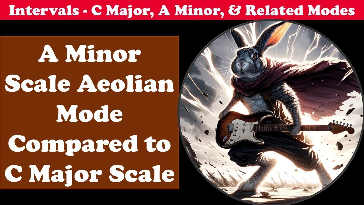 A Minor Scale Aeolian Mode Compared to C Major Scale 1 - YouTube
