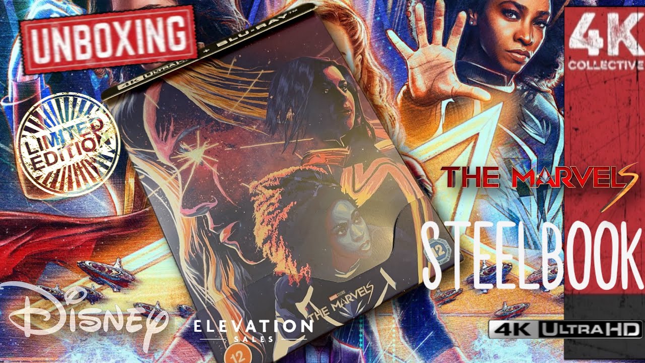 The Marvels 4k UltraHD Blu-ray steelbook unboxing - YouTube