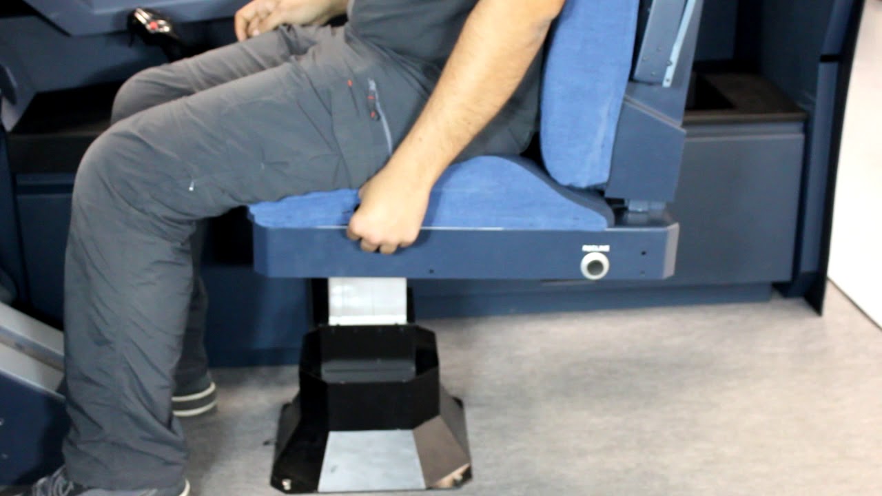 New Opencockpits A320 cockpit seat - YouTube