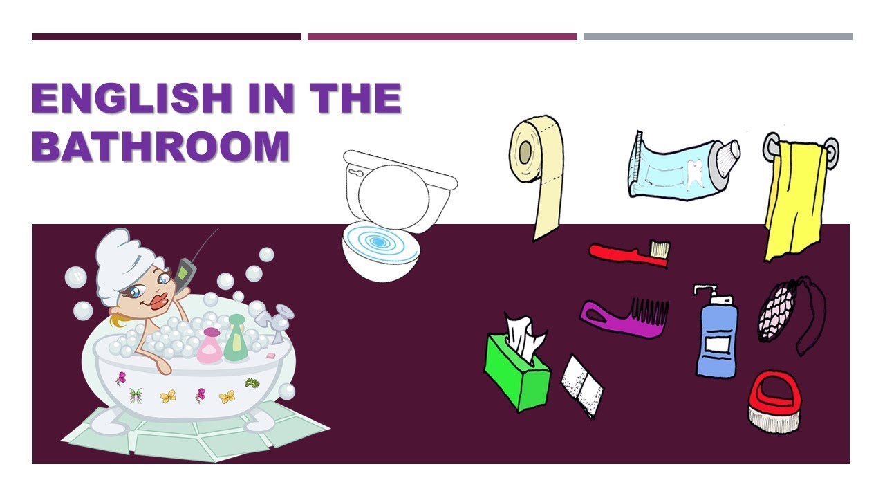 Learn English- Bathroom Vocabulary - YouTube