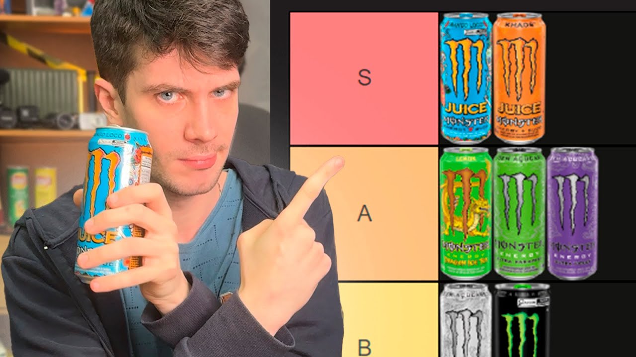 RANKEANDO os MELHORES SABORES de MONSTER (radical) - YouTube