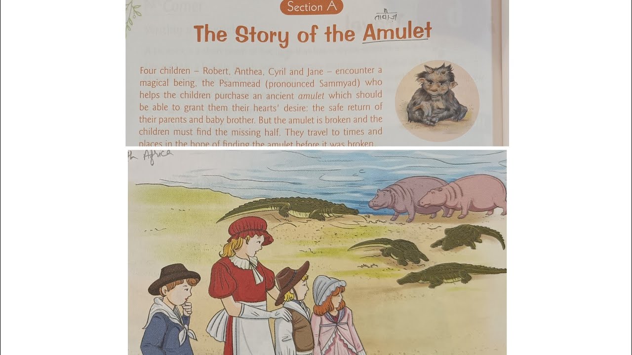 vi "The story of the Amulet" | question answers | English | class 6 ...