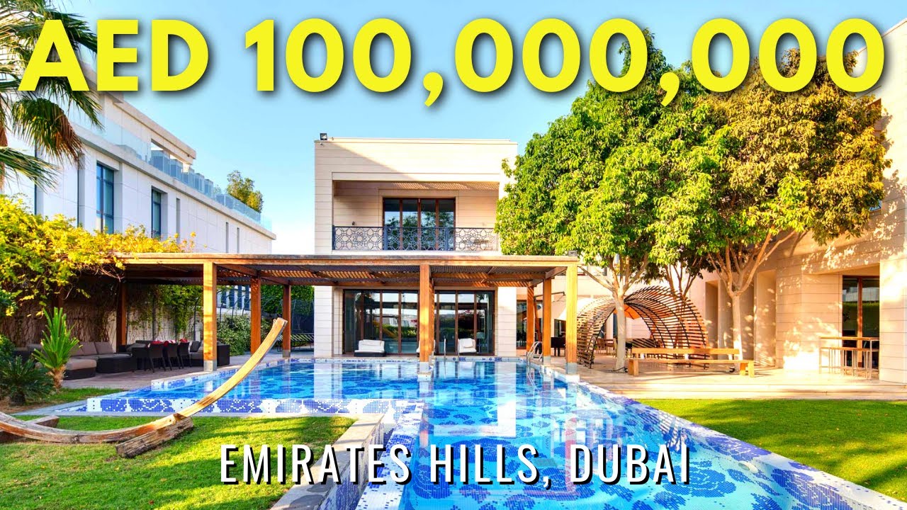 Inside a 100 Million AED Ultra-luxury Mansion in Emirates Hills DUBAI ...