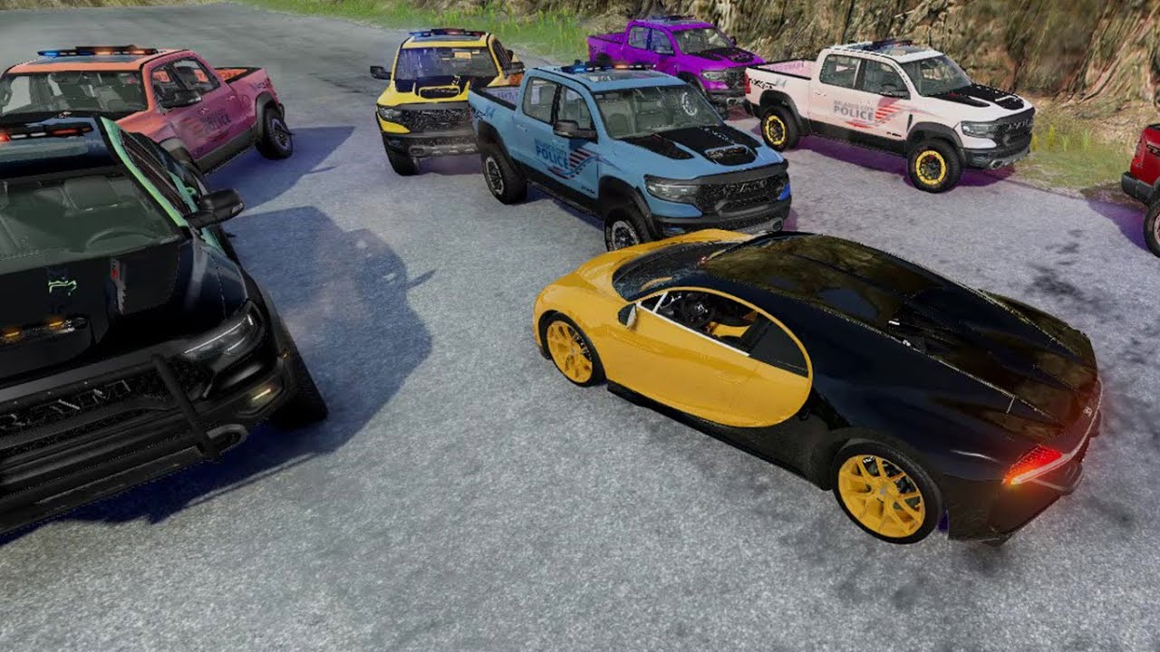 Bugatti Chase By CRAZY SUV Police Cars - YouTube