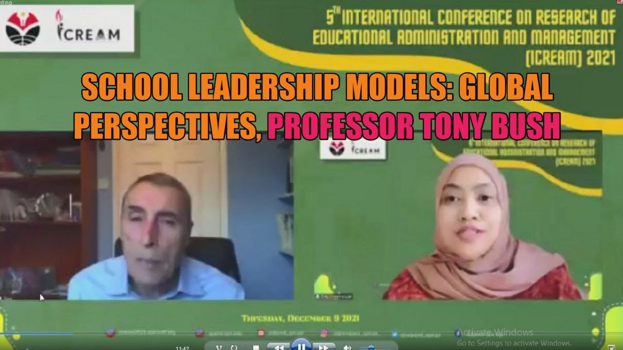 School Leadership Models: Global Perspectives, Professor Tony Bush ‼️ ...