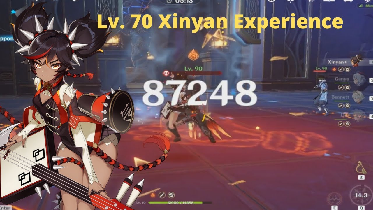 Genshin Impact Xinyan DPS Build Test and Gameplay - YouTube