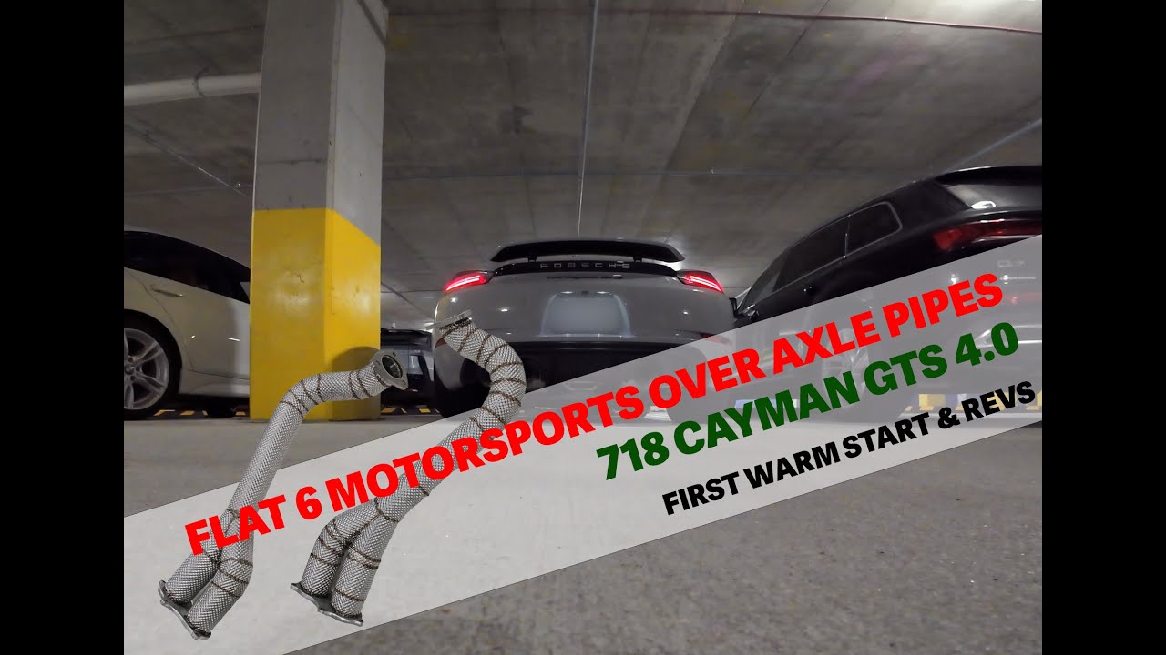 Porsche 718 Cayman GTS Exhaust Sound - Flat 6 OAP First Warm Start and Revs - YouTube