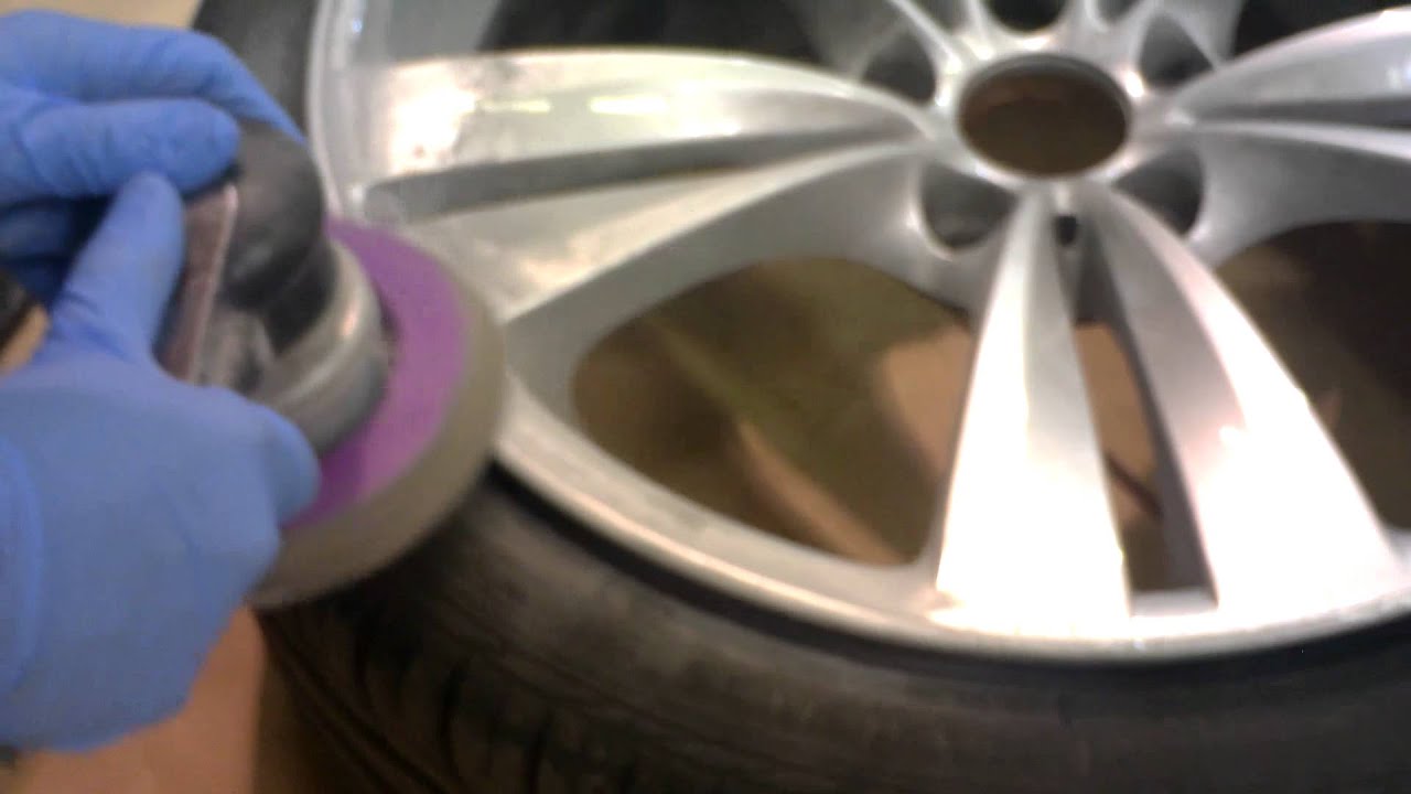 BMW alloy wheel - rub down - YouTube