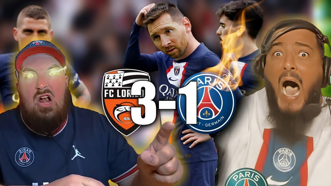 la COLÈRE des PARISIENS ! PSG 1-3 LORIENT le BEST OF 🔥 - YouTube