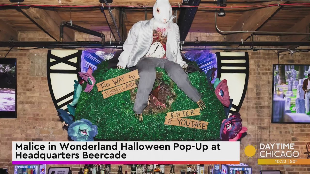 Malice in Wonderland Halloween Pop-Up at Headquarters Beercade - YouTube