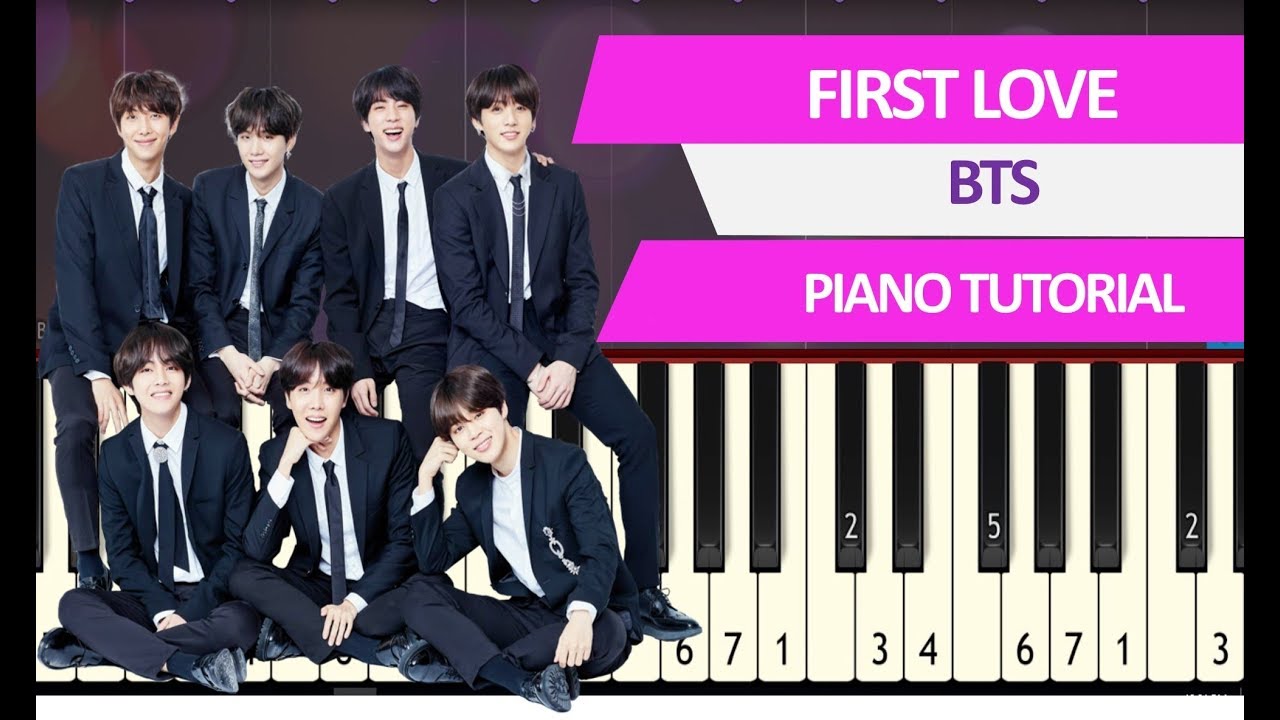 BTS Suga (방탄소년단) - First Love - ( piano tutorial) synthesia acoustic by ...