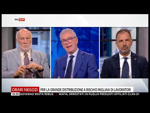 Mario Resca Presidente Confimprese a Sky Tg24 su chiusure domenicali ...