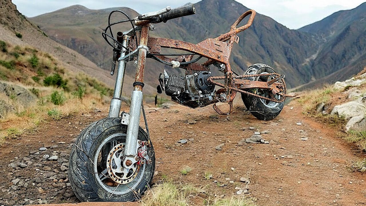 Miraculous Restoration: From A Rusty Mini Motorbike With Severe Damage ...