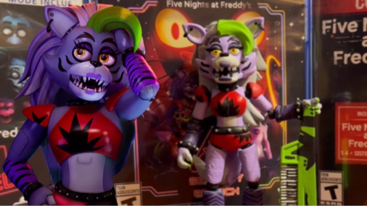 Custom Roxanne Wolf Figure FNAF Security Breach - YouTube