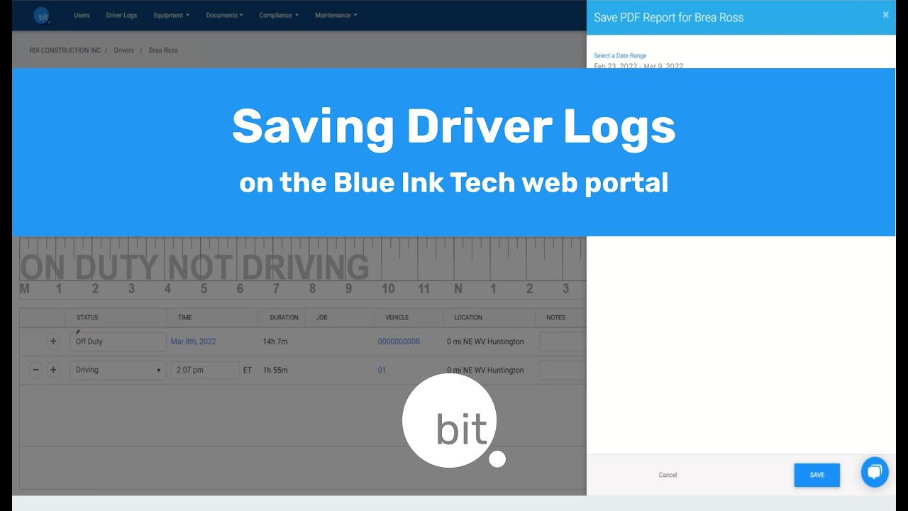 Saving Driver Logs - YouTube